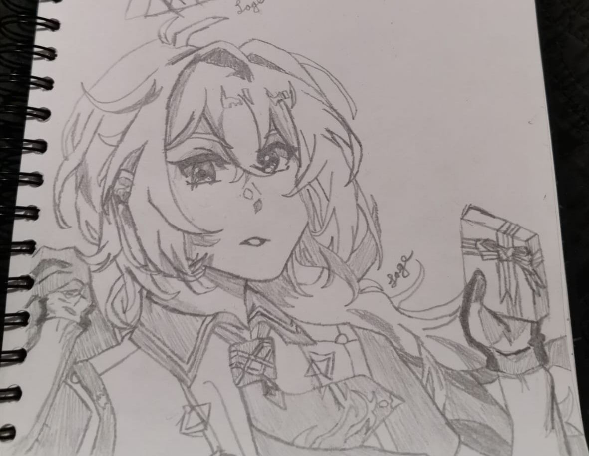 Diluc drawing! Genshin Impact | HoYoLAB