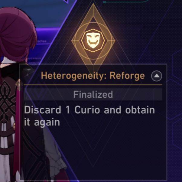 Wait, what's the point of discarding a curio just to obtain it again ...