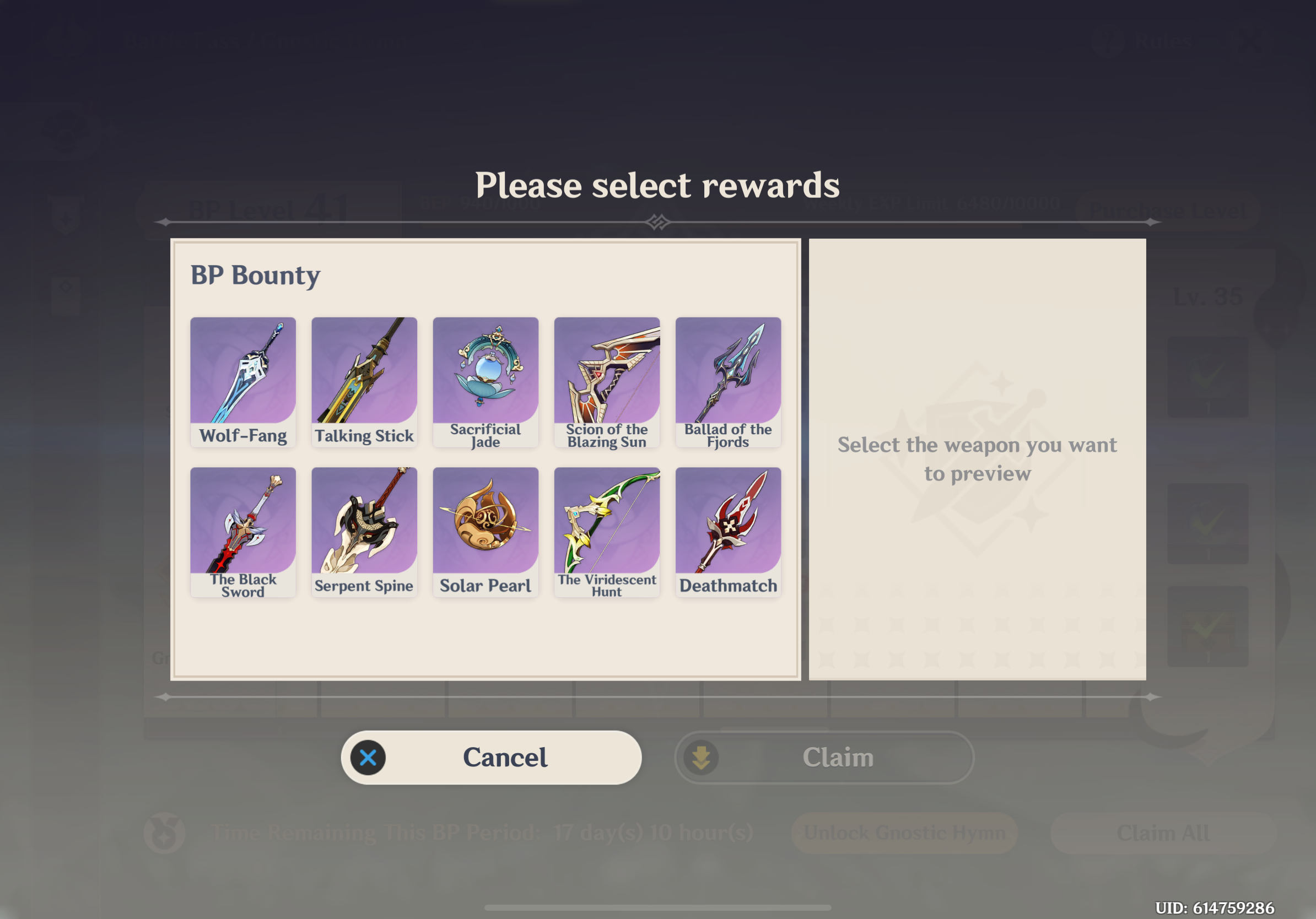 how do you decide what BP weapon to get? Genshin Impact | HoYoLAB