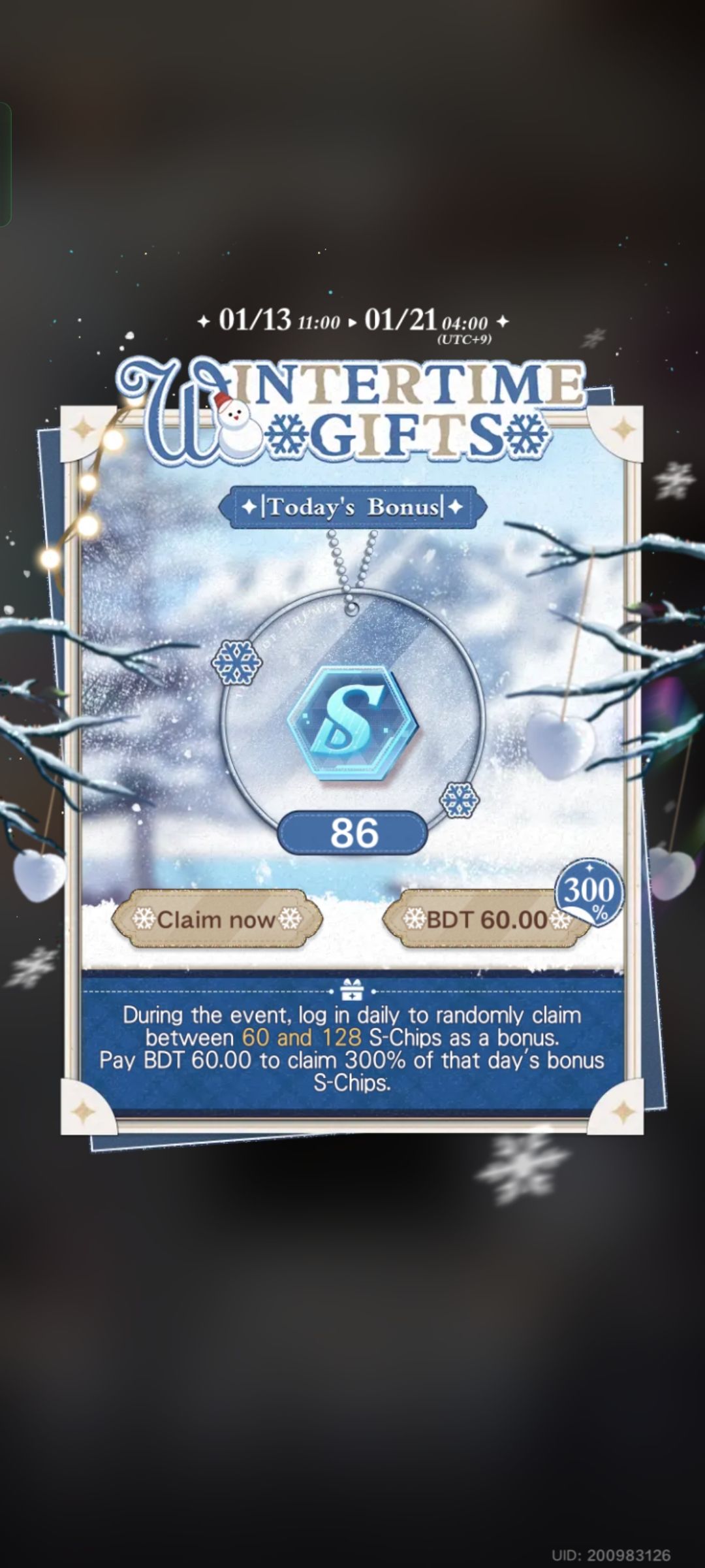 Winter daily S-chips 🐳 Tears of Themis | HoYoLAB