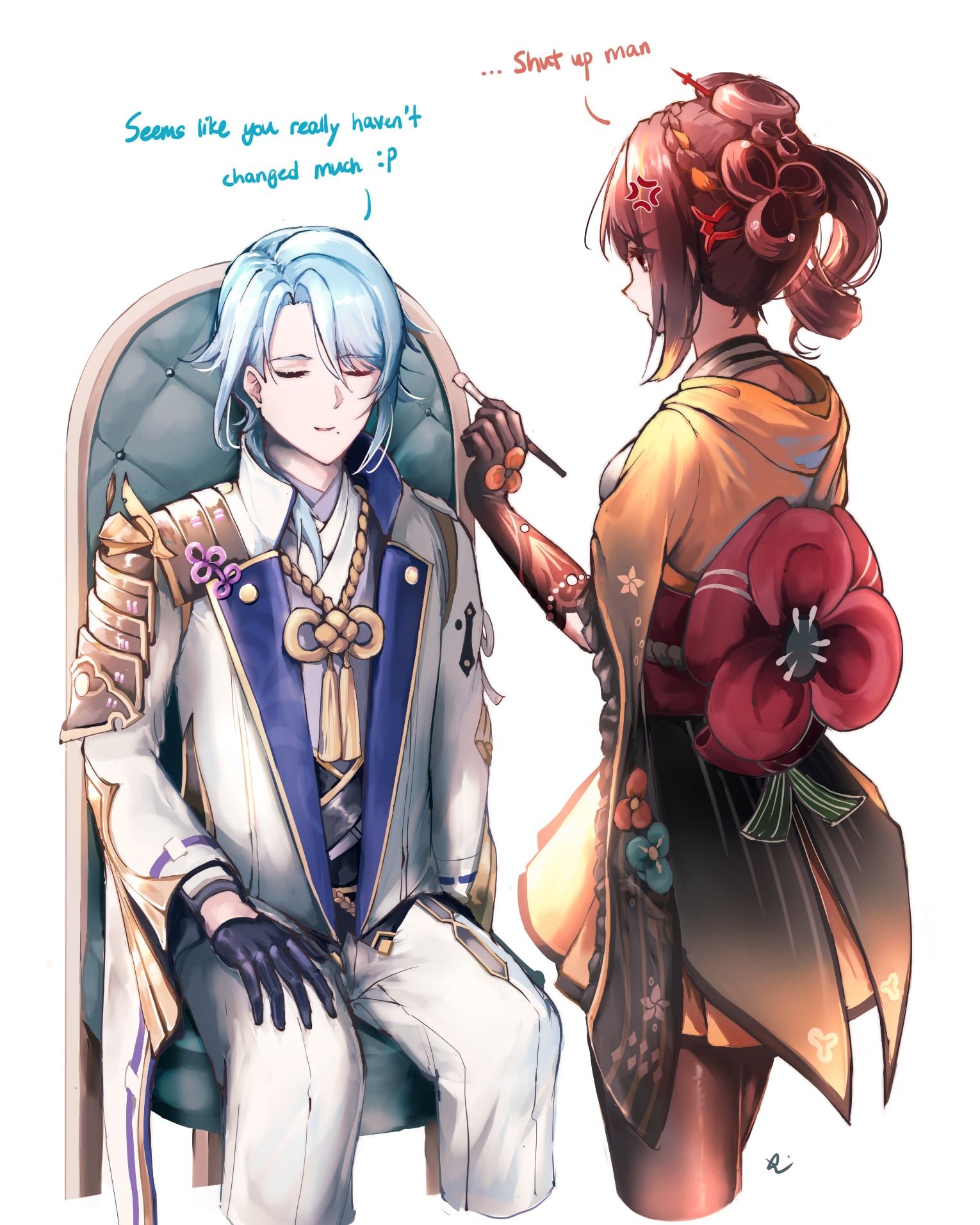 Ayato and chiori Genshin Impact | HoYoLAB