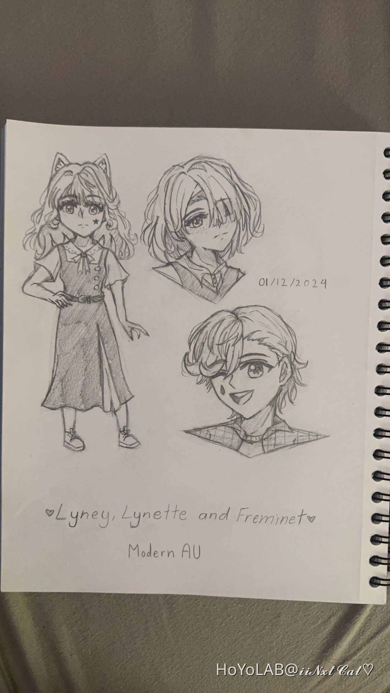 Lyney, Lynette and Ferminet (Modern AU) Genshin Impact | HoYoLAB