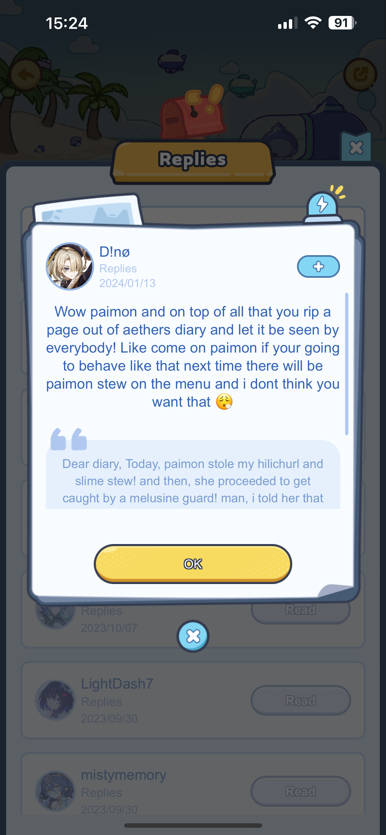 good idea… paimon will be soup 🥘🔥 Genshin Impact | HoYoLAB