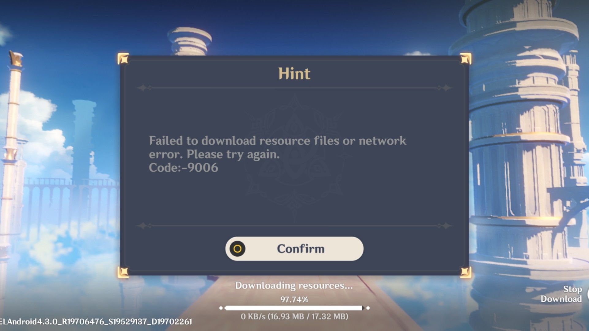 Downloading resources Problem Genshin Impact | HoYoLAB