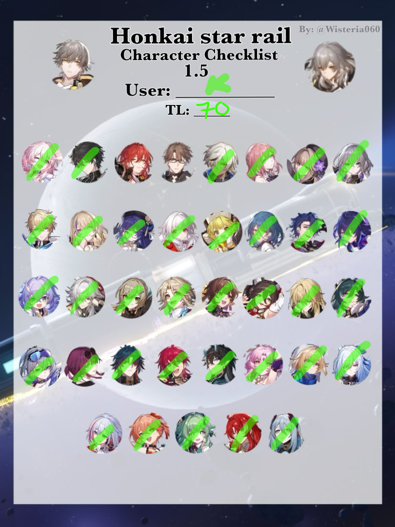 hsr checklist! Honkai: Star Rail | HoYoLAB