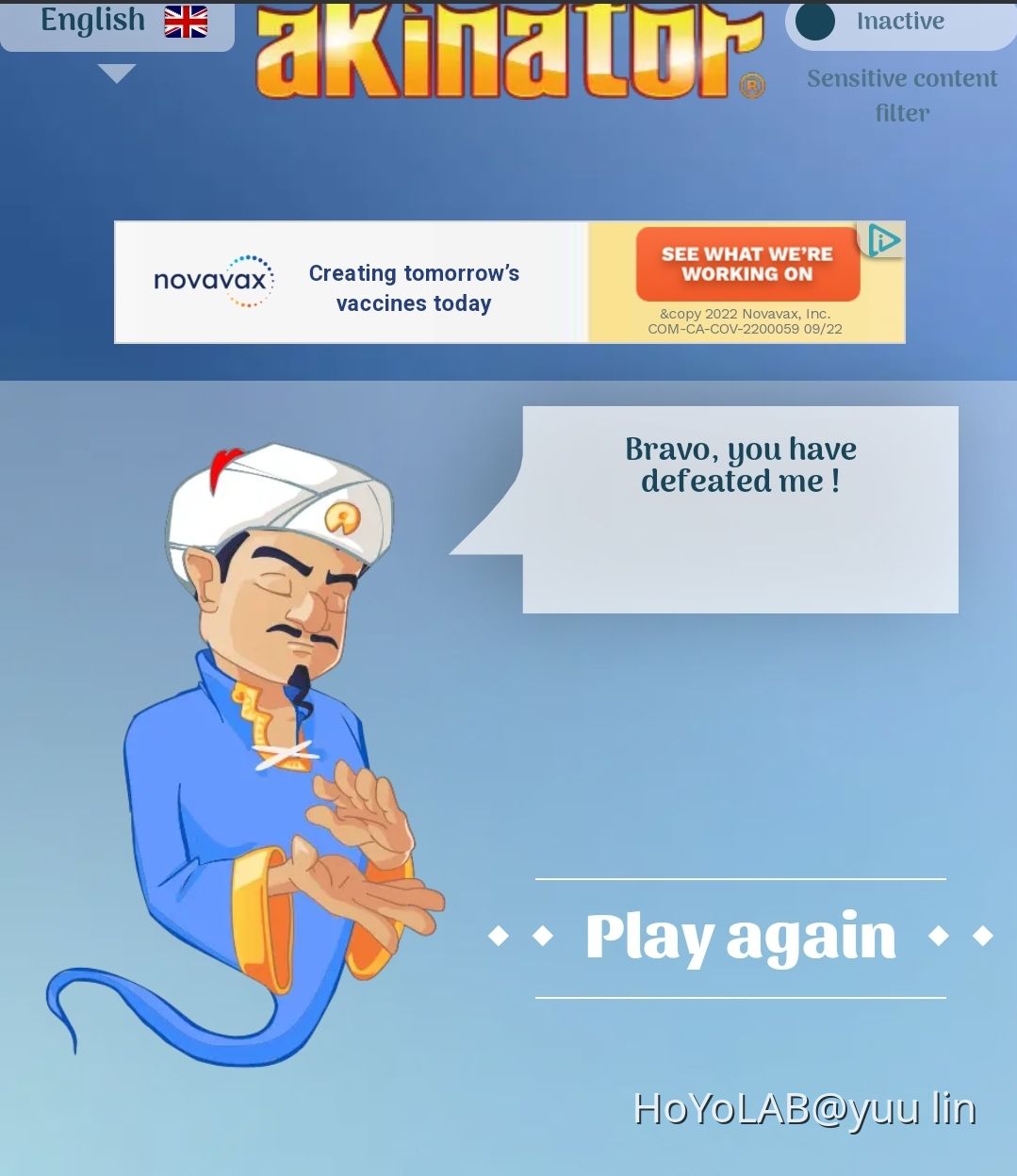 HA TAKE THAT AKINATOR | HoYoLAB