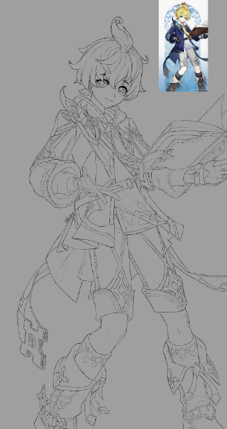 Mika sketch Genshin Impact | HoYoLAB