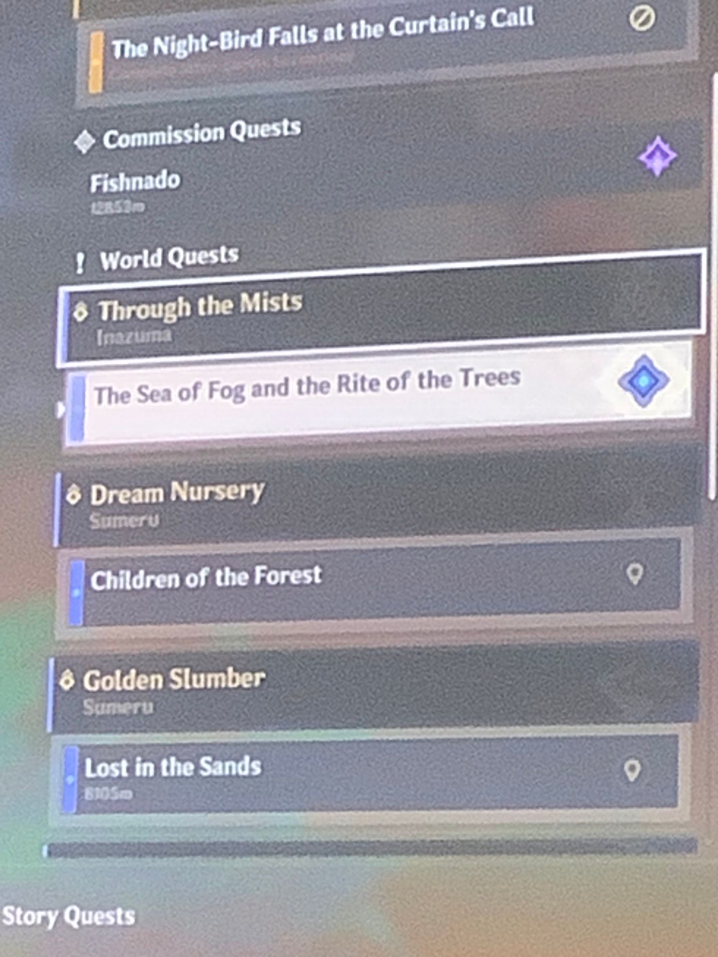 I'm Stuck on the Through the Mists quest Genshin Impact | HoYoLAB