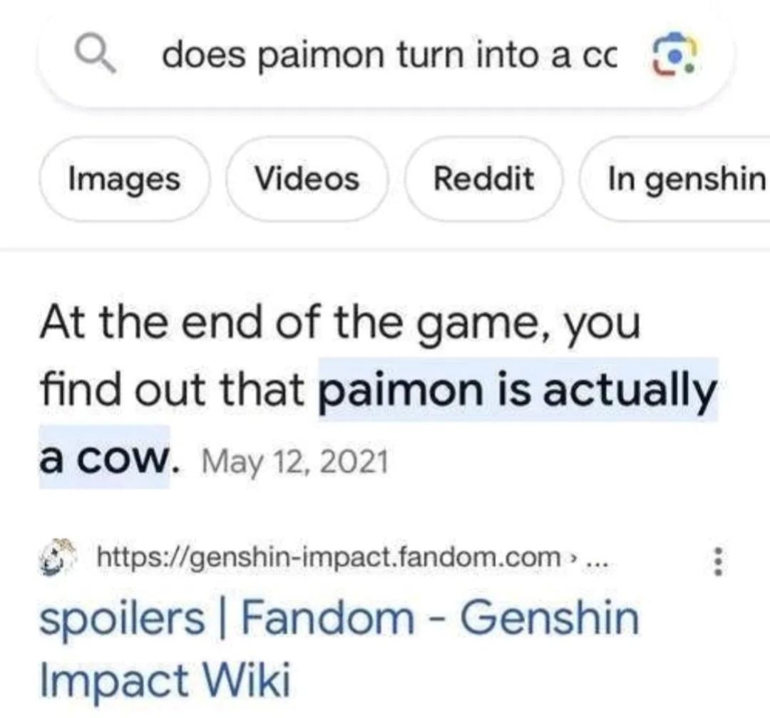 Y'all paimon is a literal cow Genshin Impact | HoYoLAB