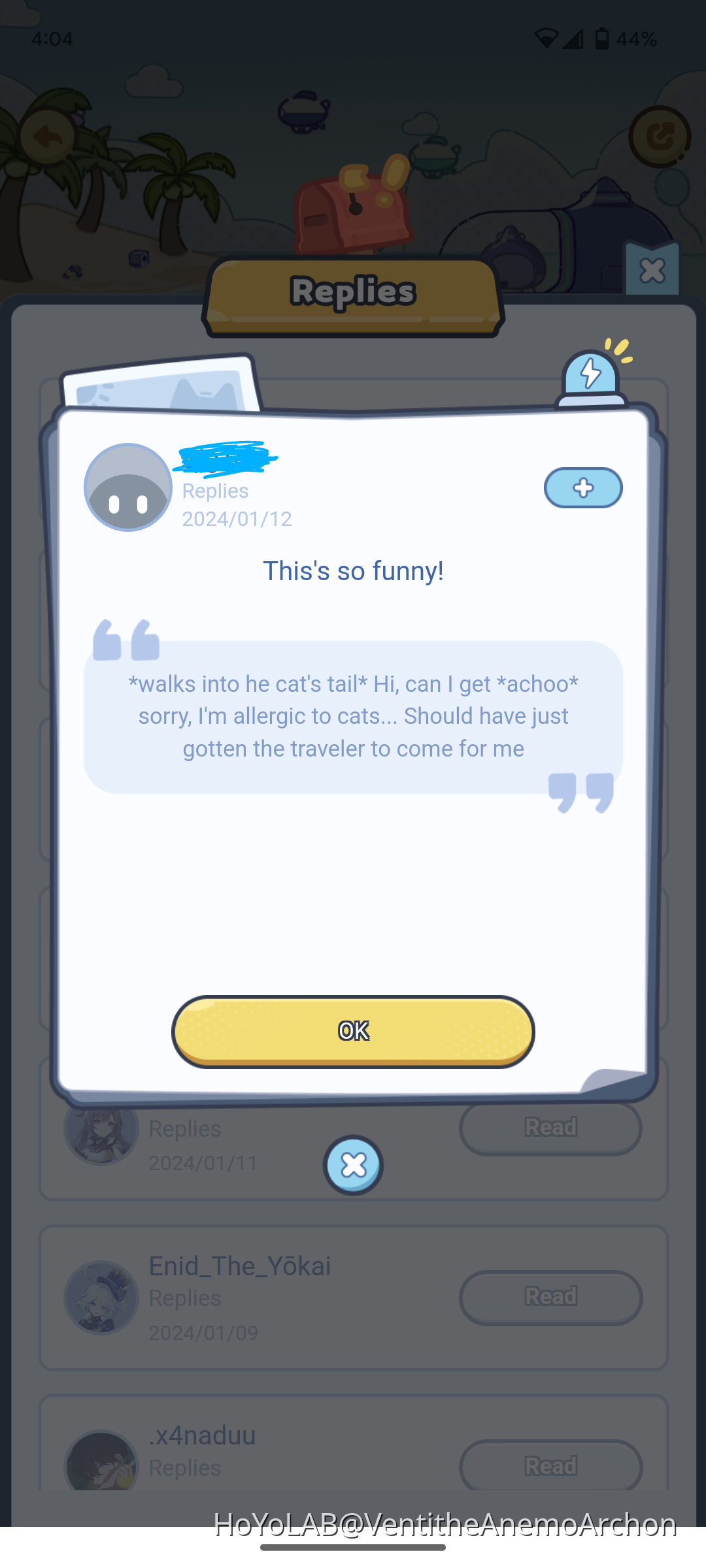 BottleMi Venti day 18 | HoYoLAB