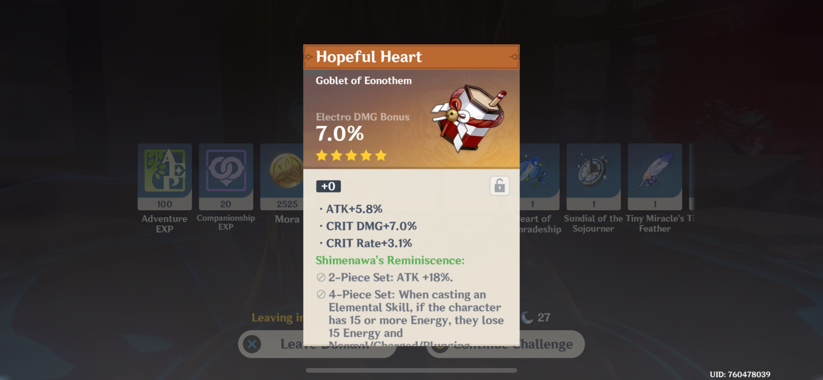 Is this a good set for Raiden what you guys think Genshin Impact | HoYoLAB