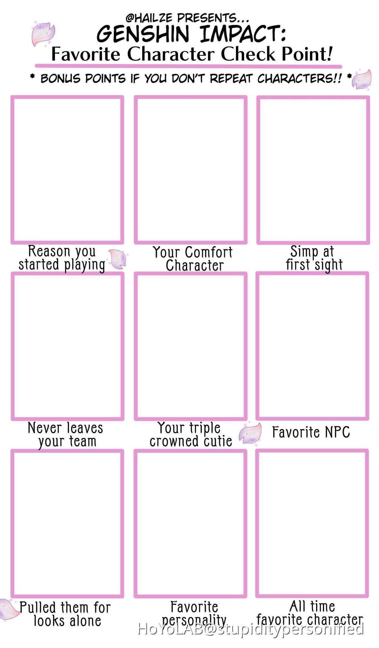 Genshin Impact: Favorite Character Checkpoint Genshin Impact | HoYoLAB