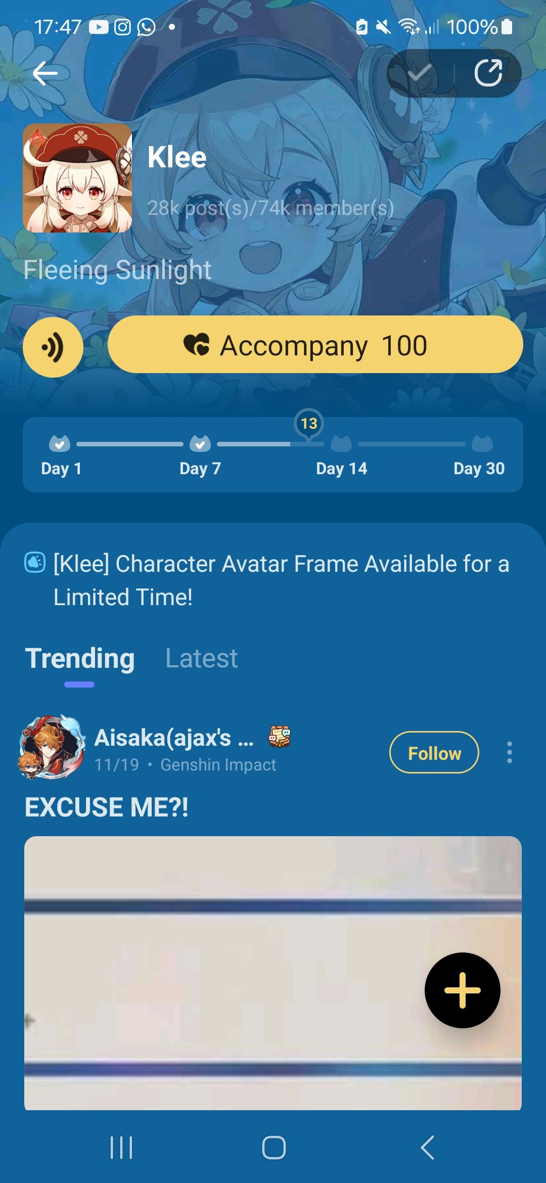 100 days with Klee Genshin Impact | HoYoLAB