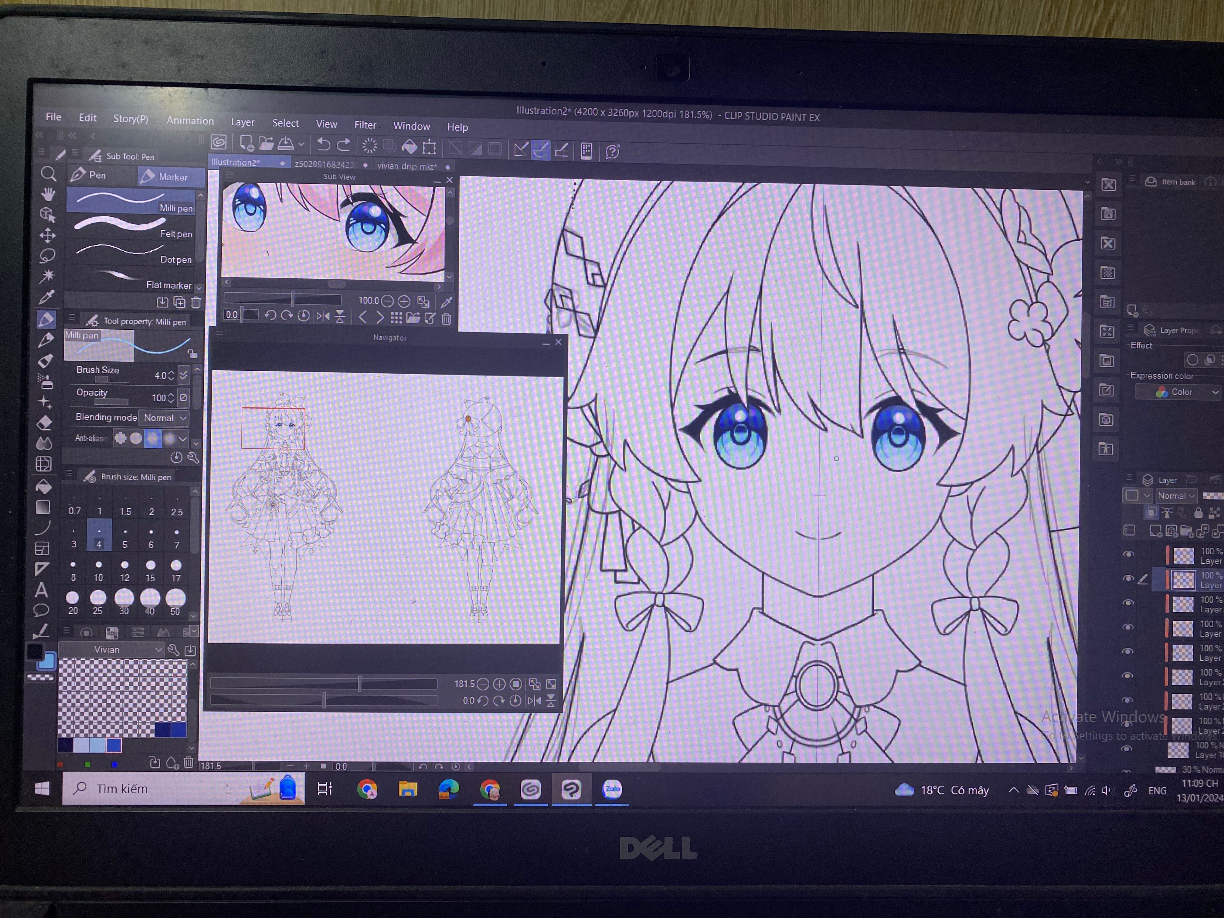 Work in progress on designing my own genshin character Genshin Impact ...