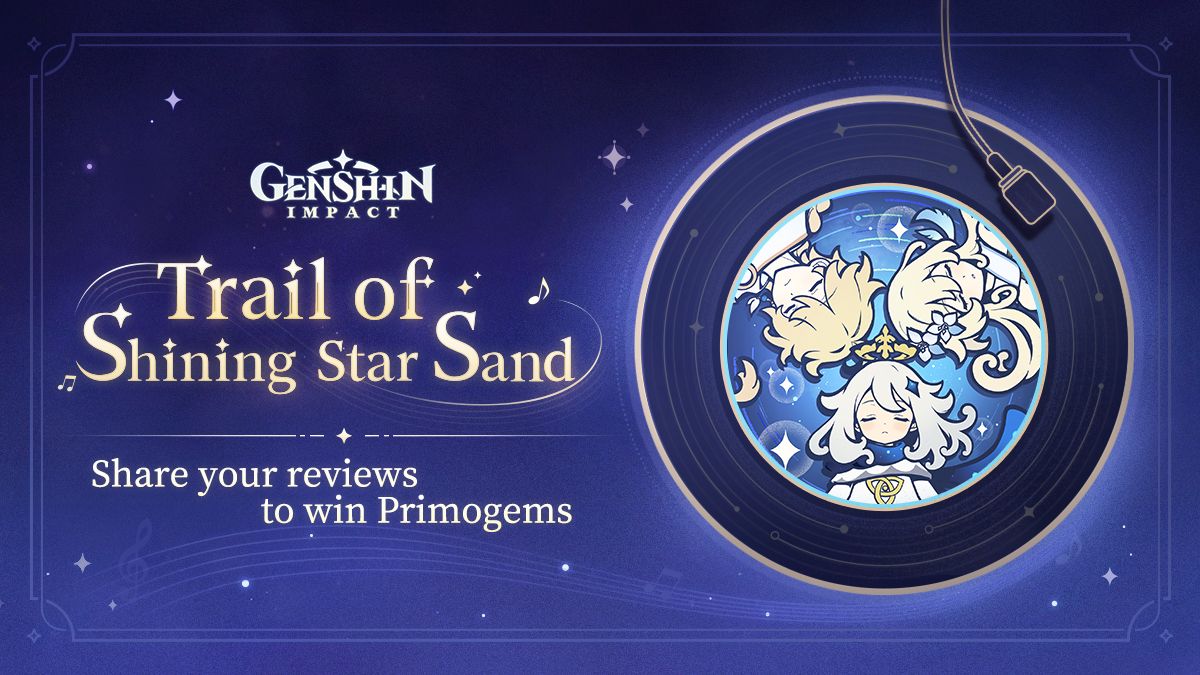 "Trail of Shining Star Sand" ― Character OST Review Event Genshin ...