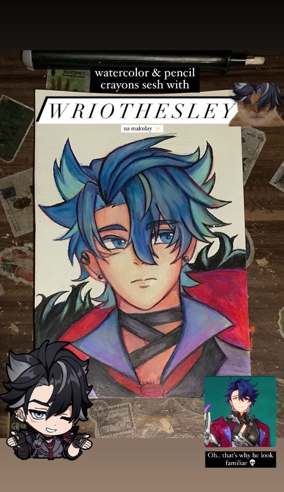 Wriothesley Drawing Genshin Impact | HoYoLAB