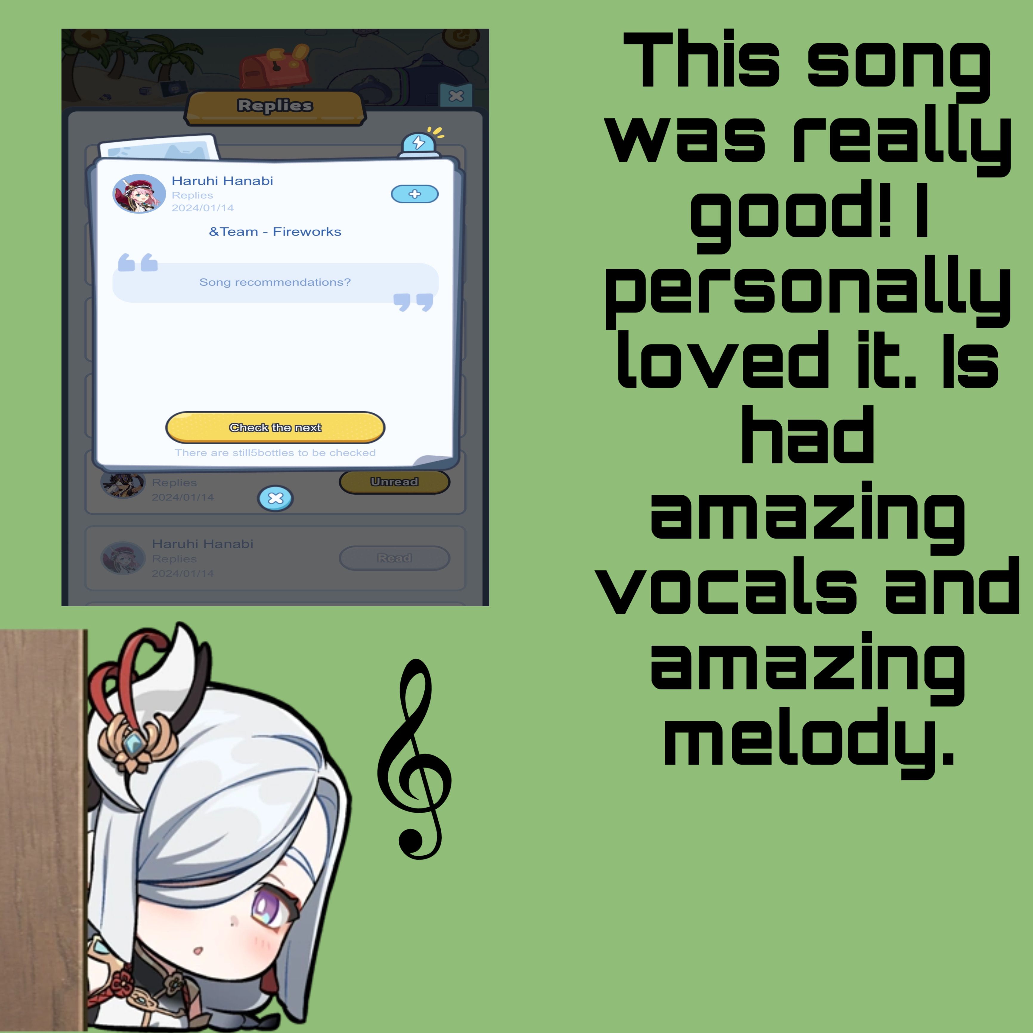 Rating song recommendations! | HoYoLAB