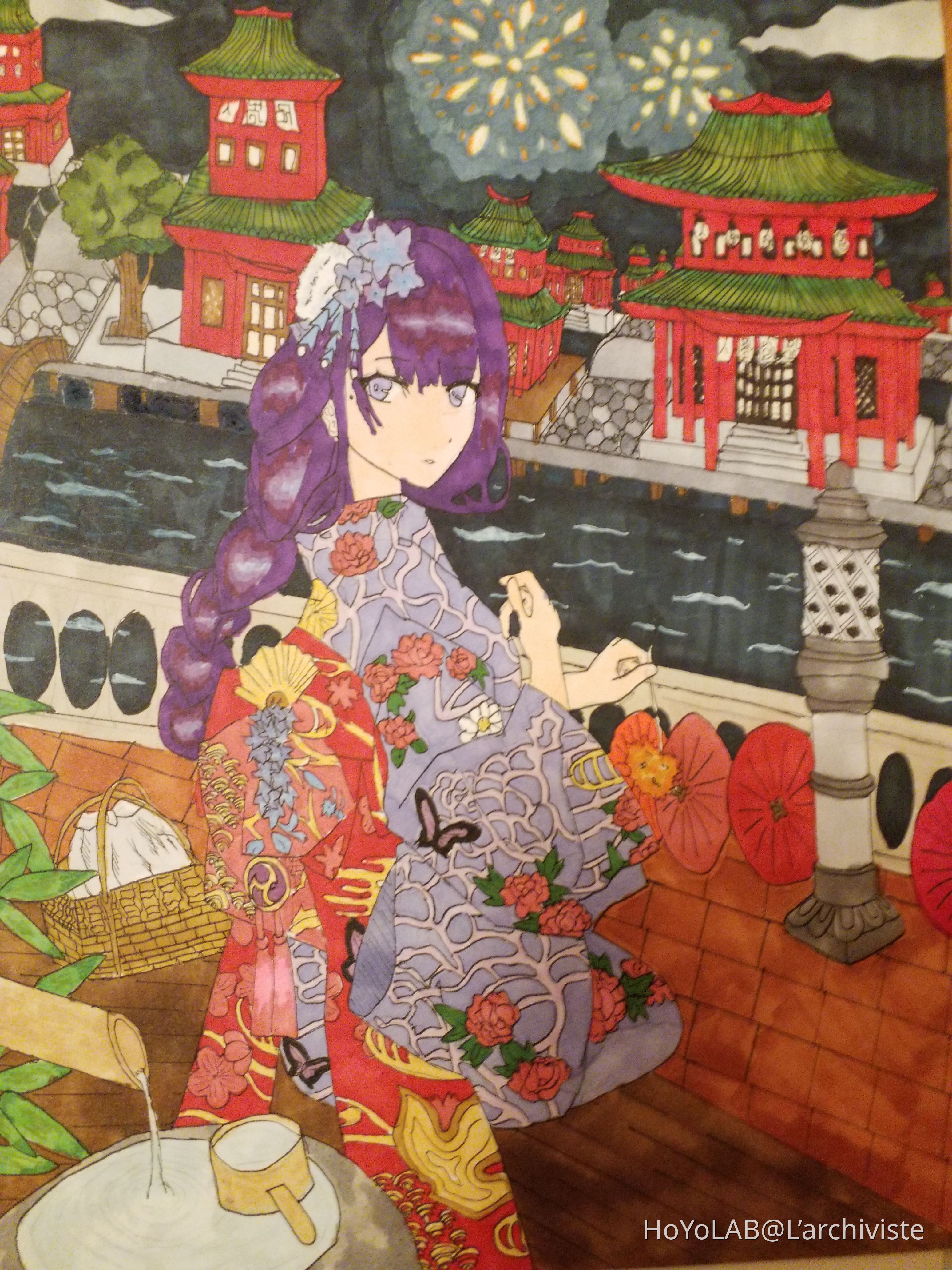 Mon fanart de la Shogun Raiden ! Genshin Impact | HoYoLAB