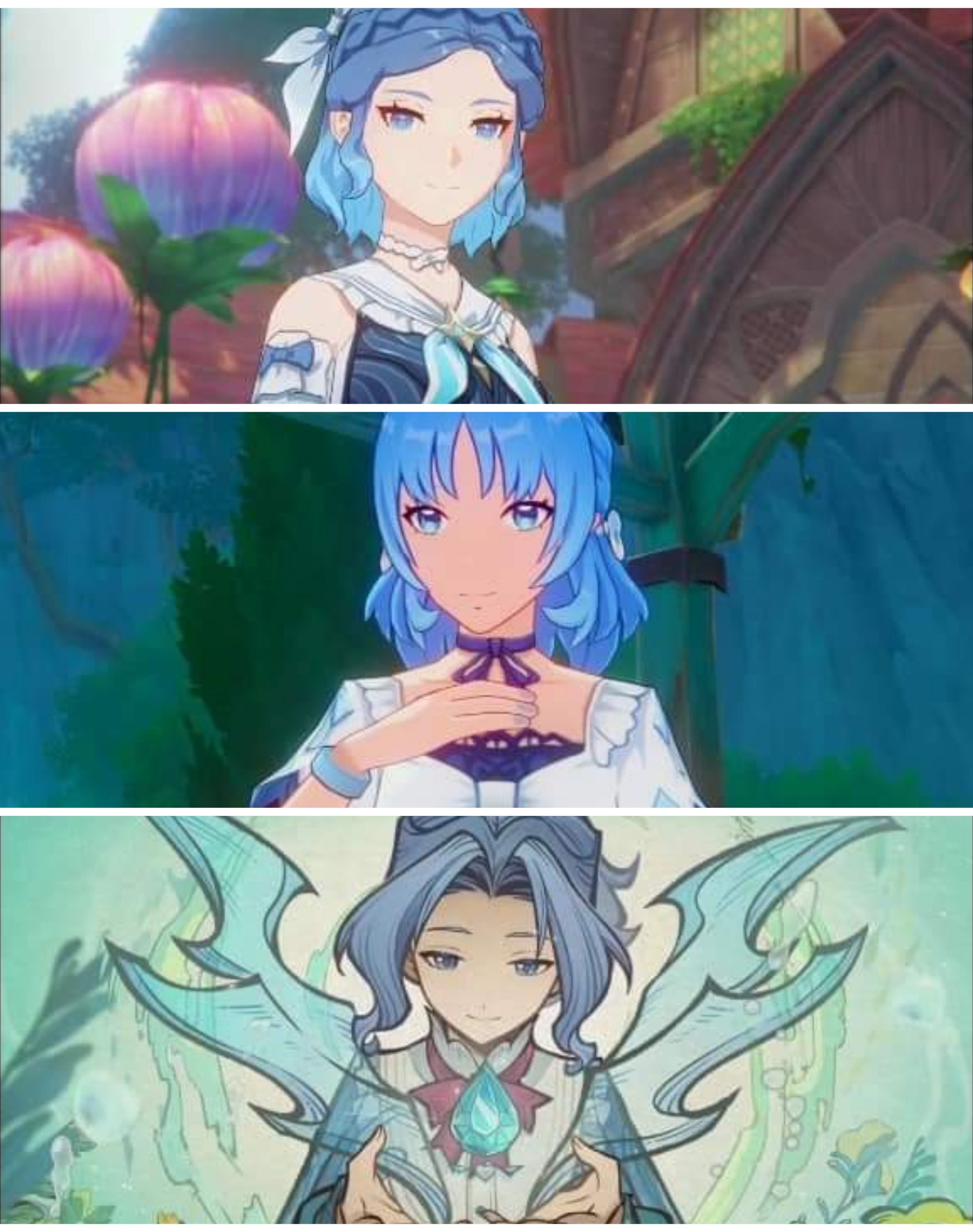 Who is your favourite blue haired oceanid npc in Genshin? Genshin ...