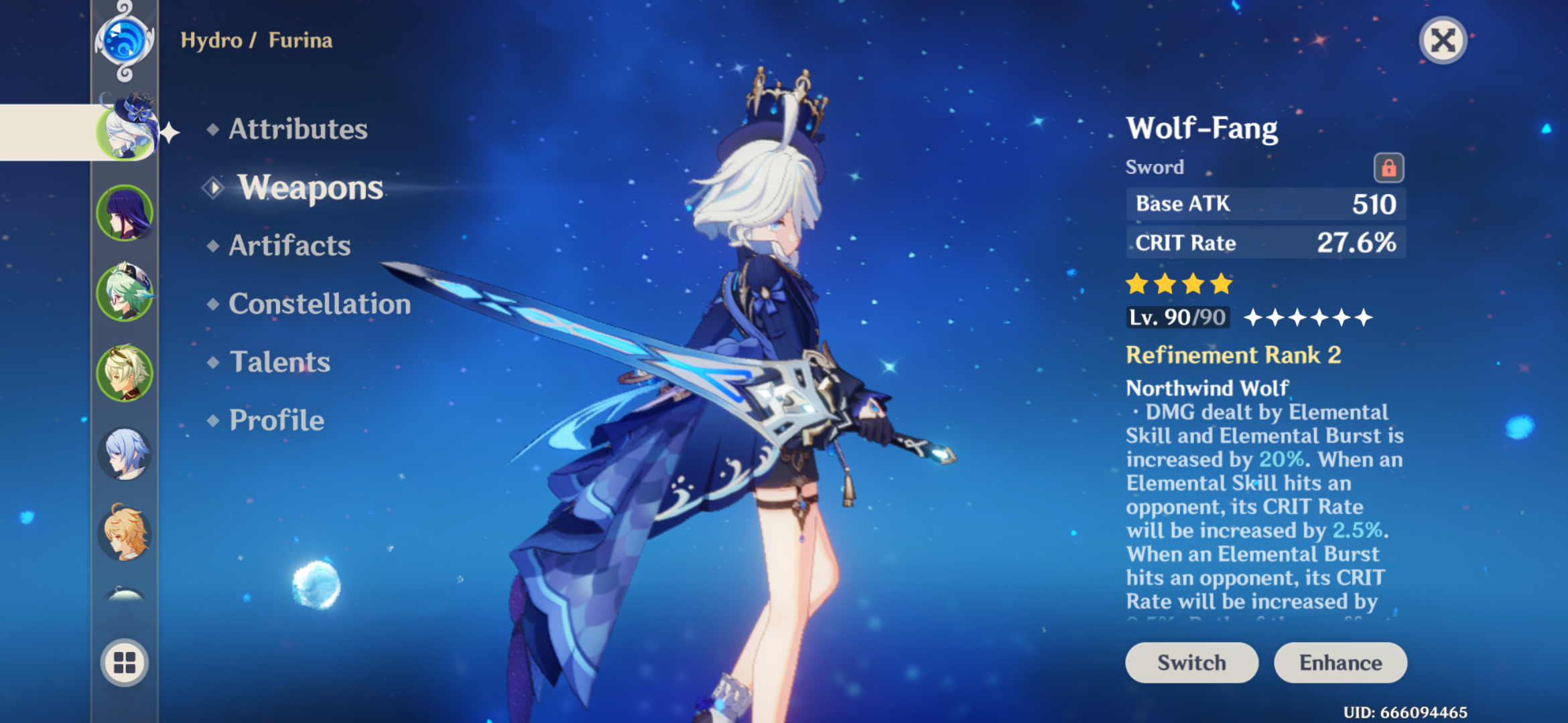 My furinas stats! Genshin Impact | HoYoLAB