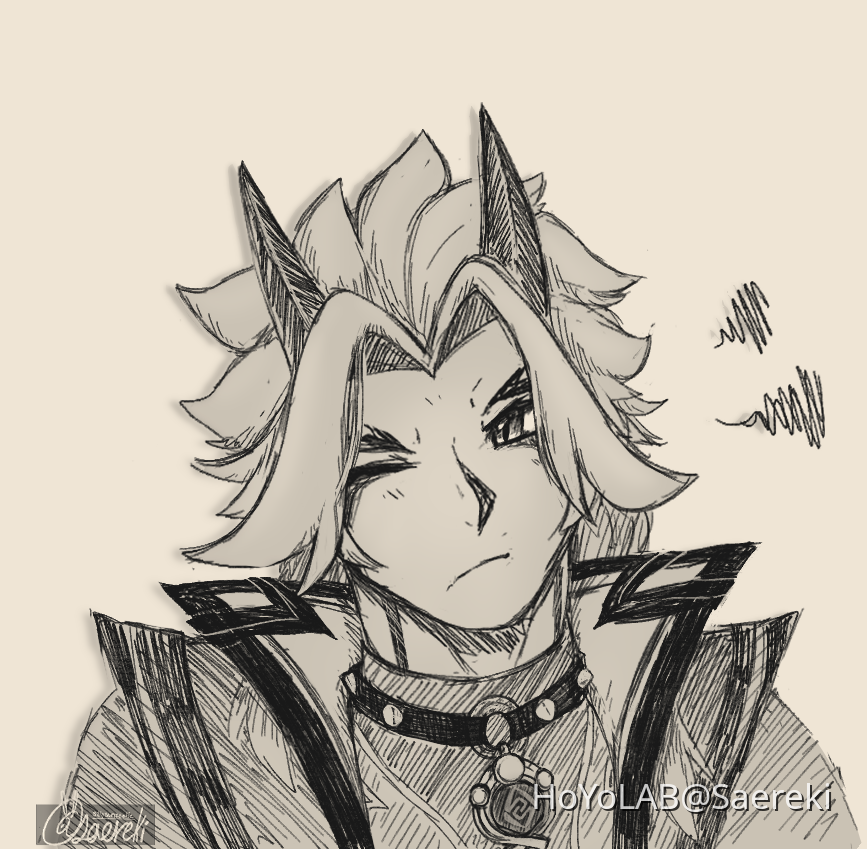Hopefully-daily character sketches #2 : Itto Genshin Impact | HoYoLAB