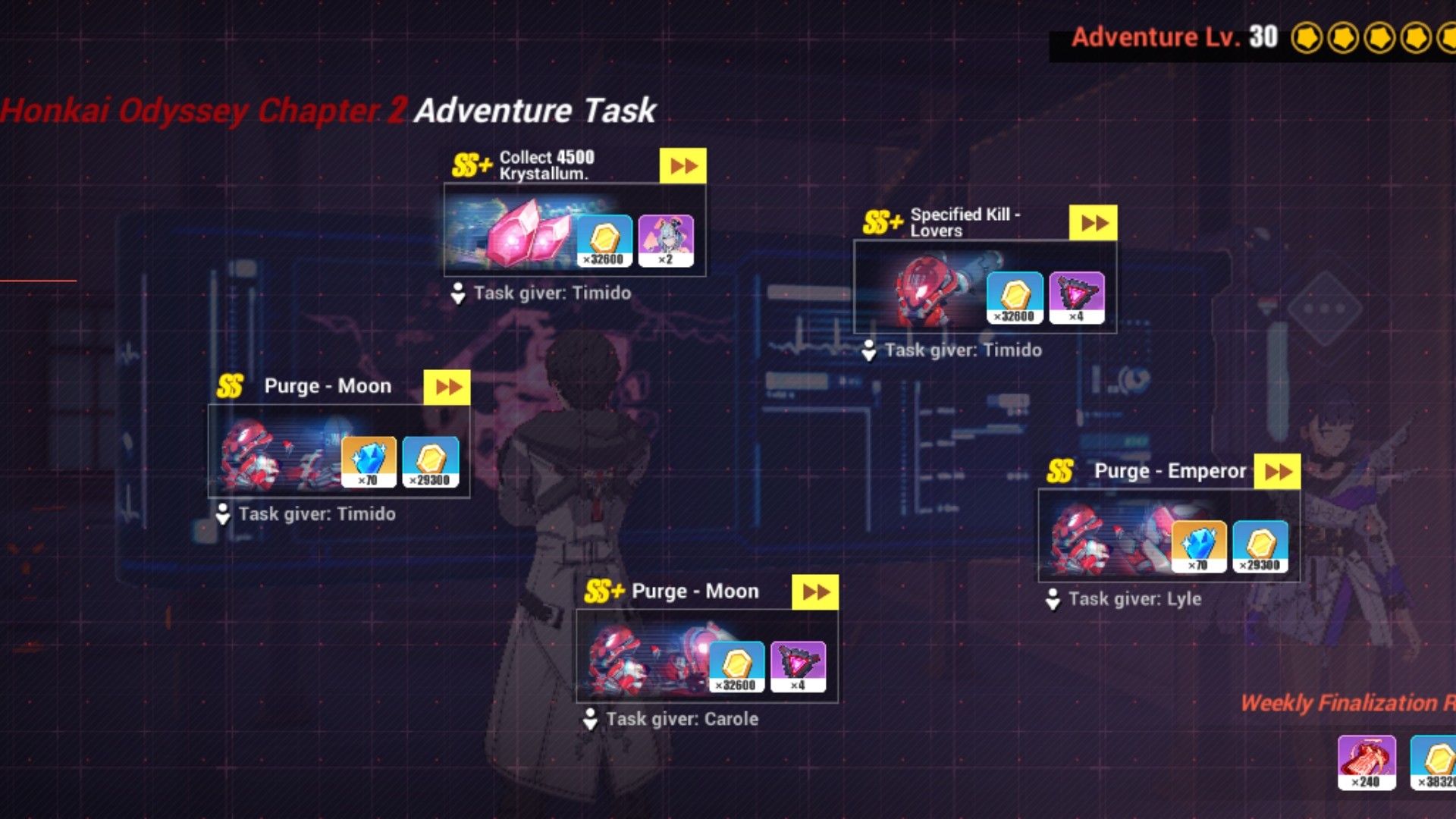 Adventure tasks Honkai Impact 3rd | HoYoLAB