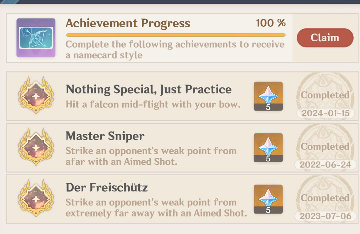 Finally finished all three achievement Genshin Impact | HoYoLAB