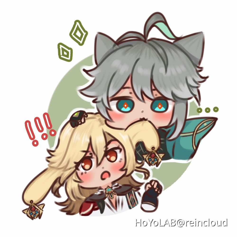 Cat Haitham and Bunny Kaveh Genshin Impact | HoYoLAB