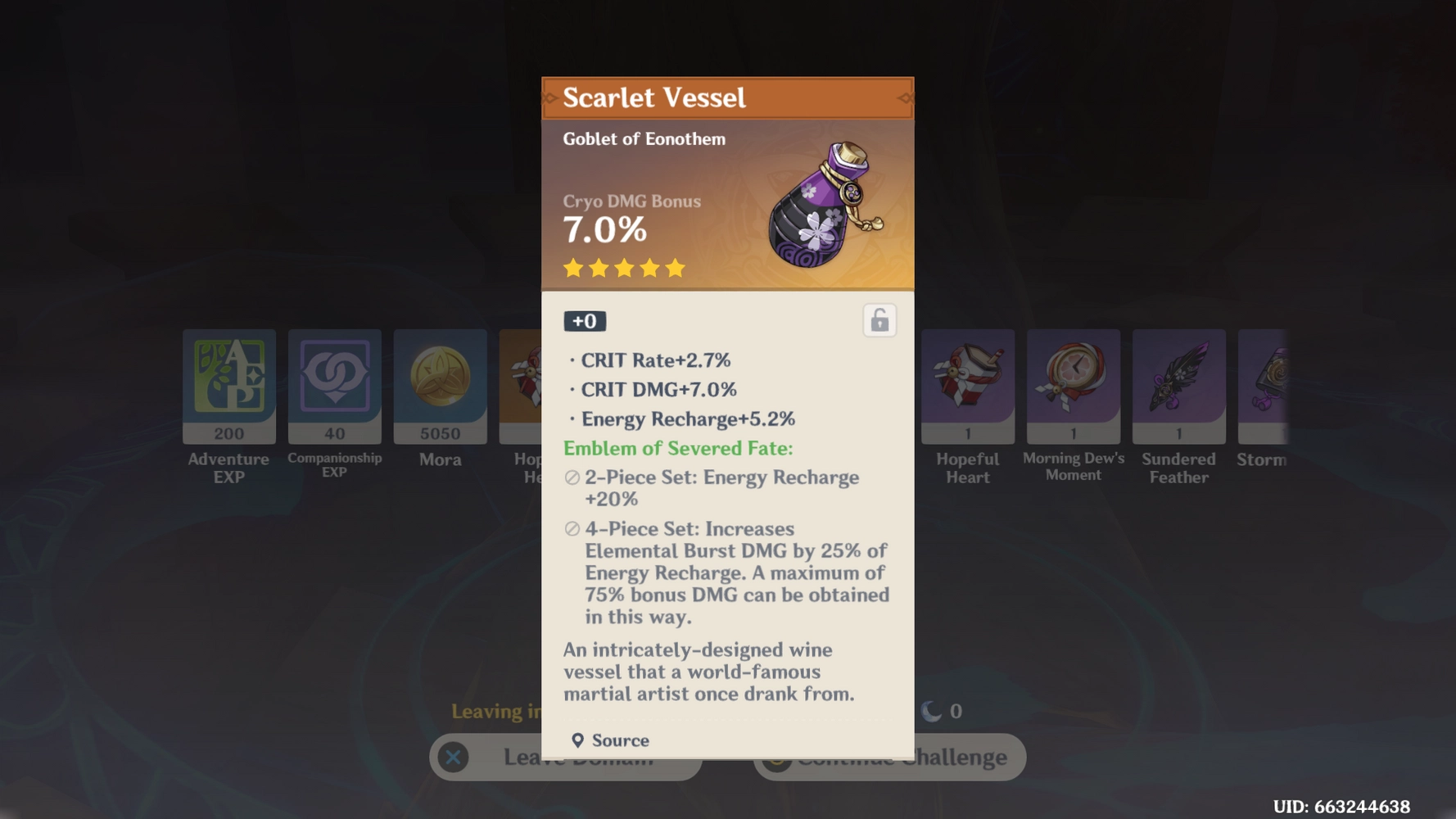 There goes my hope for a decent cryo goblet... Genshin Impact | HoYoLAB