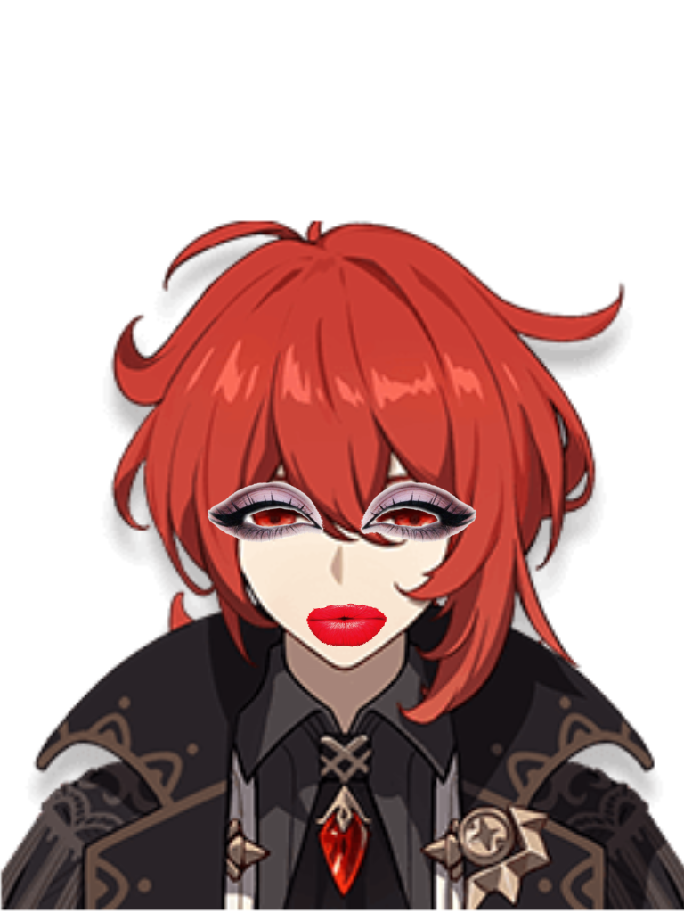Yall I gave Diluc some makeup😃 Genshin Impact | HoYoLAB