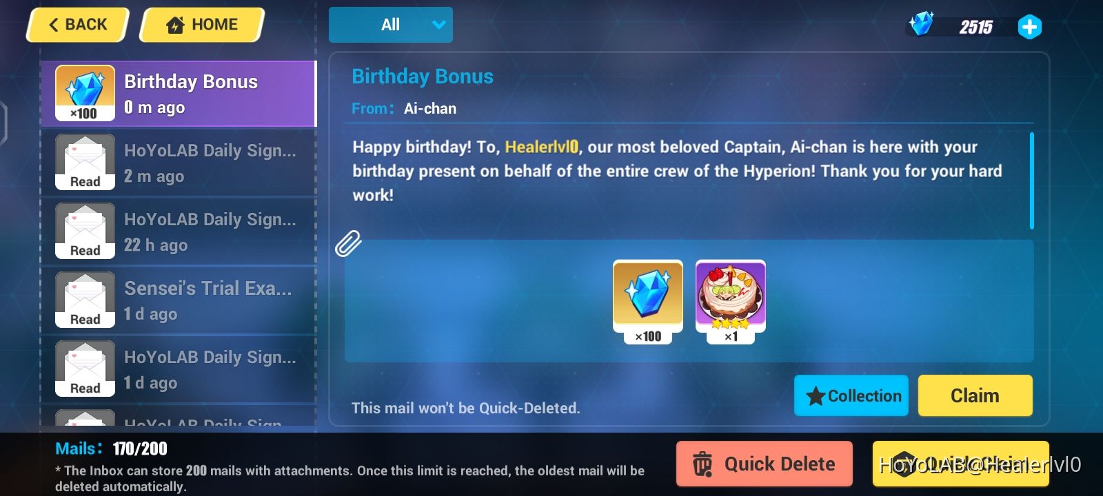 Three different cakes, For three different games Honkai Impact 3rd ...
