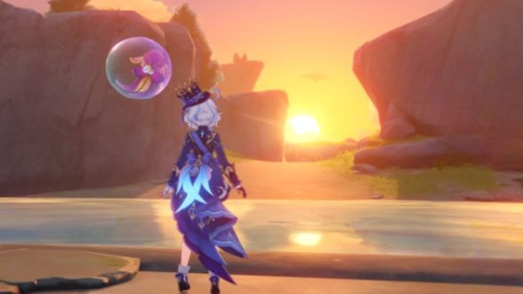 Chasing the Horizon: A Journey through Sunset on Tevat Genshin Impact ...