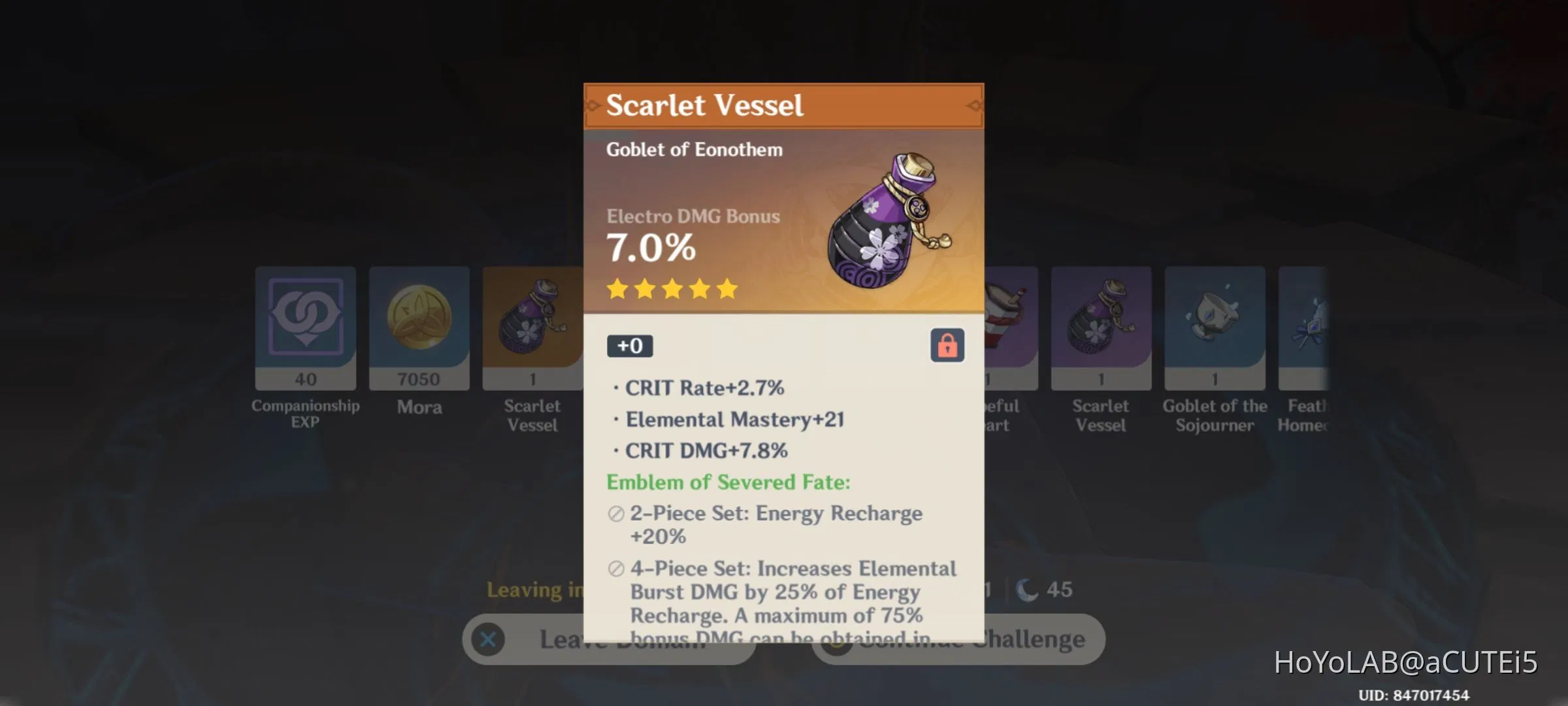 Finally! an Electro goblet of Emblem Genshin Impact | HoYoLAB