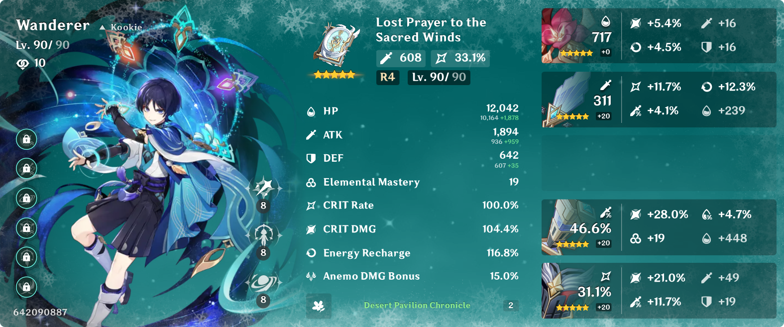 Nearly finished DanTDM/Wanderer build Genshin Impact | HoYoLAB