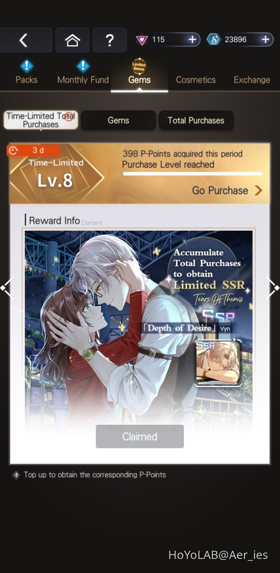 got vyn's top up card !! Tears of Themis | HoYoLAB