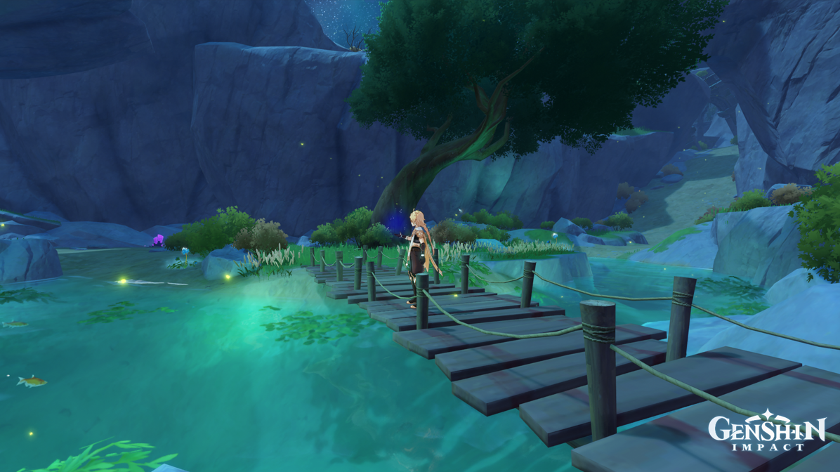 Never knew this water glowed until now Genshin Impact | HoYoLAB