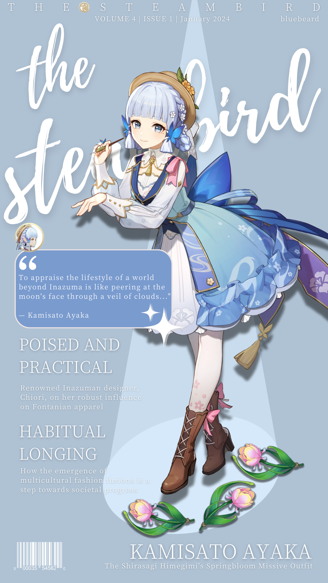 The Steambird Issue #1 (Kamisato Ayaka - Springbloom Missive) Genshin Impact | HoYoLAB