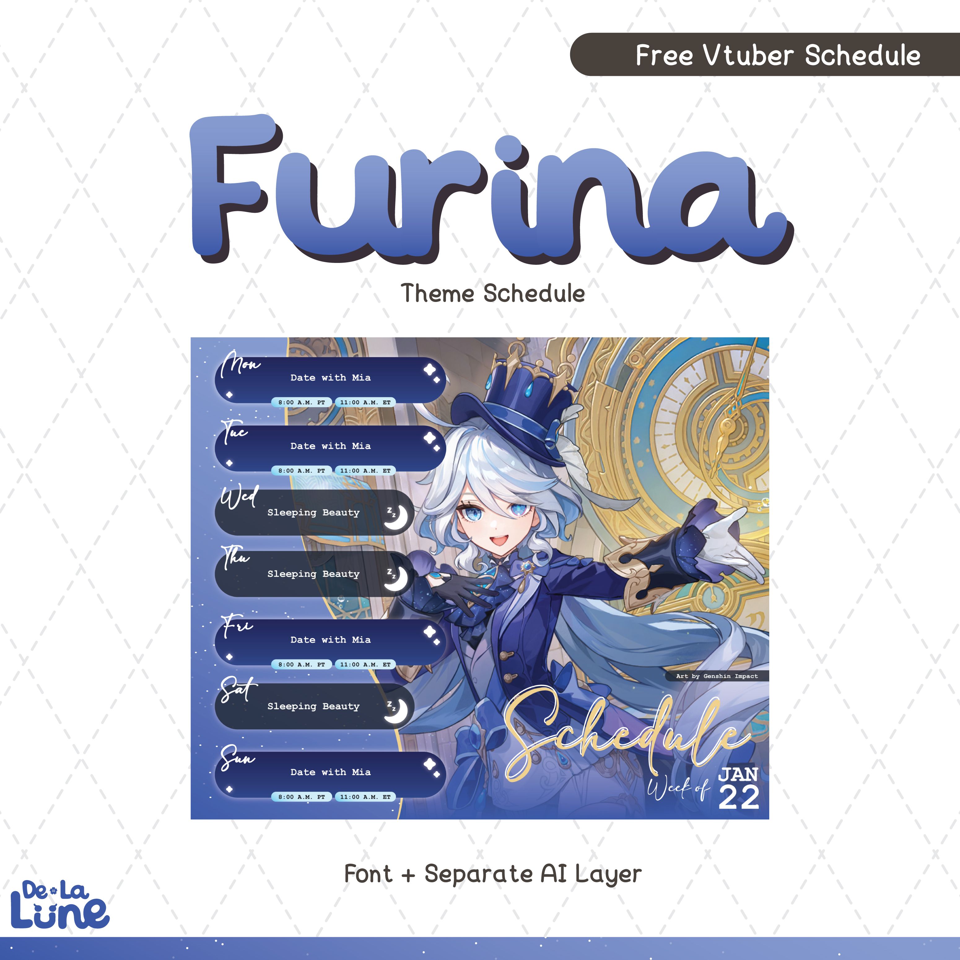 [F2U Schedule] Furina Theme Schedule Genshin Impact | HoYoLAB