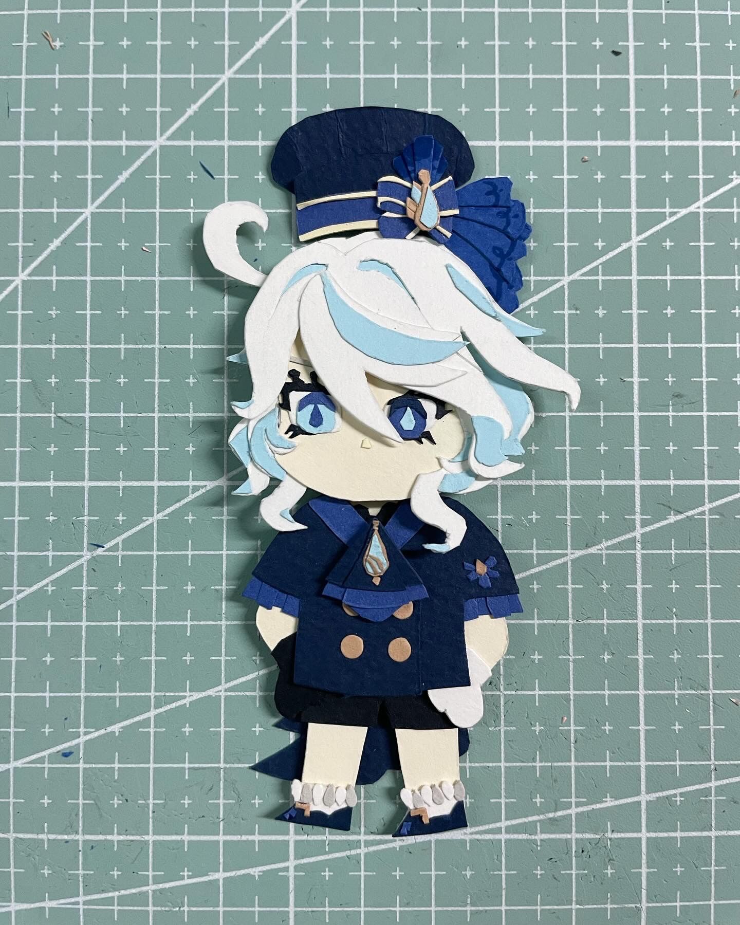 Chibi Baker Furina papercraft (still in progress) Genshin Impact | HoYoLAB