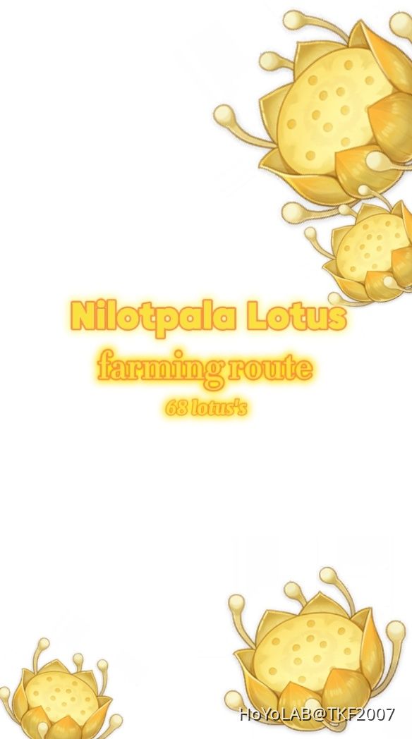 Nilotpala Lotus - farming route Genshin Impact | HoYoLAB
