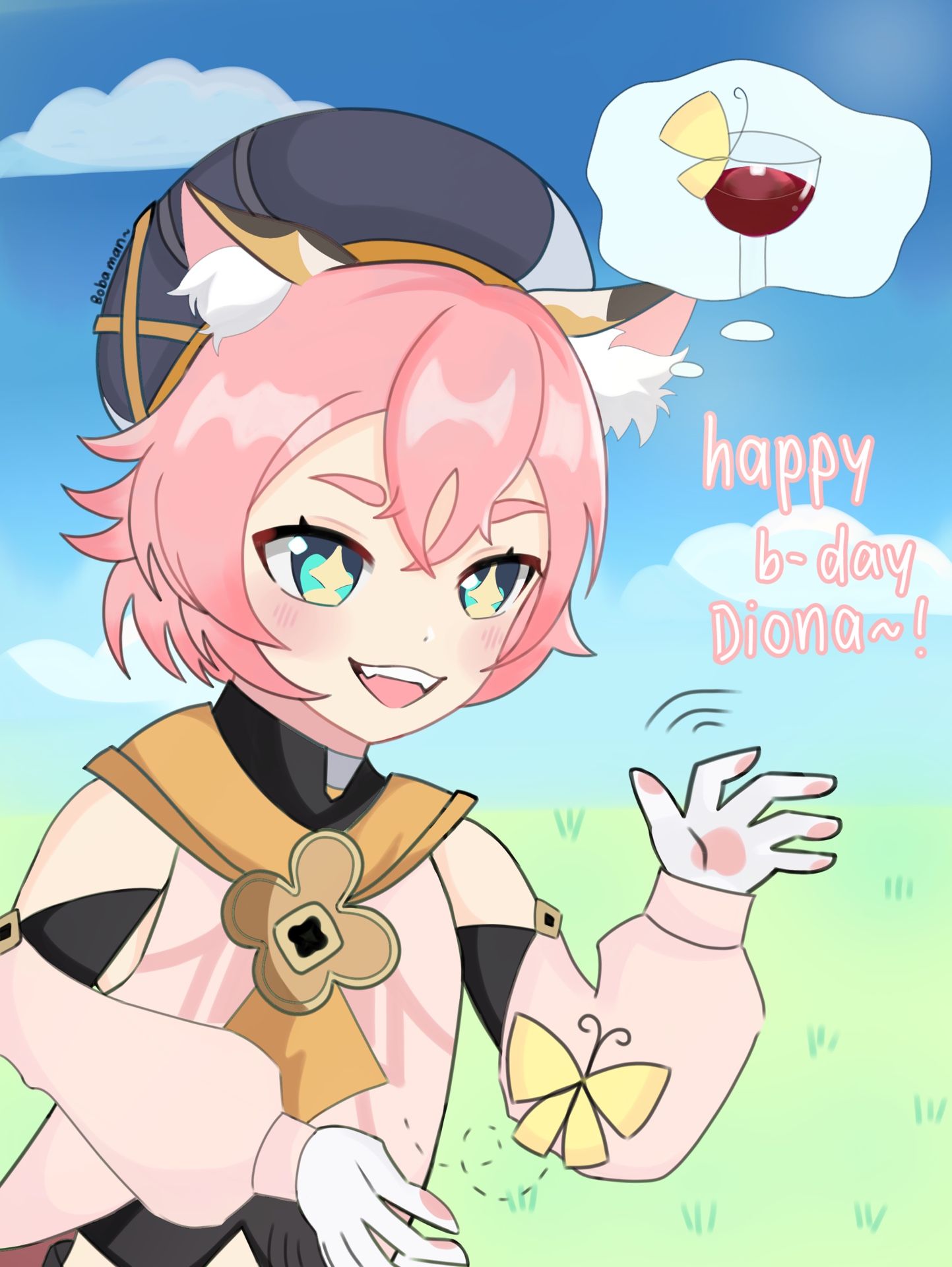Hehe lemme make a terrible drink! Happy Diona day~ Genshin Impact | HoYoLAB
