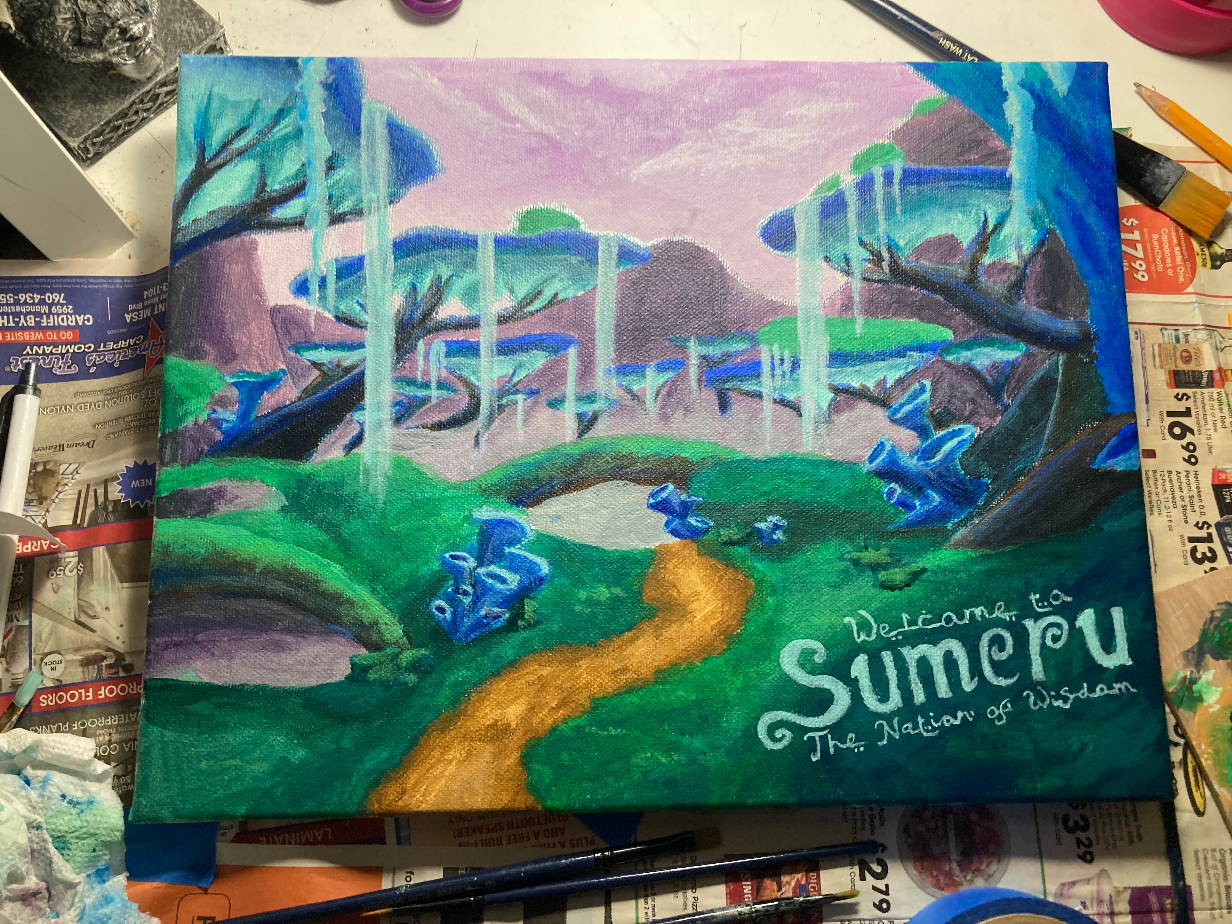 Sumeru Acrylic WIP Part 3 Genshin Impact | HoYoLAB