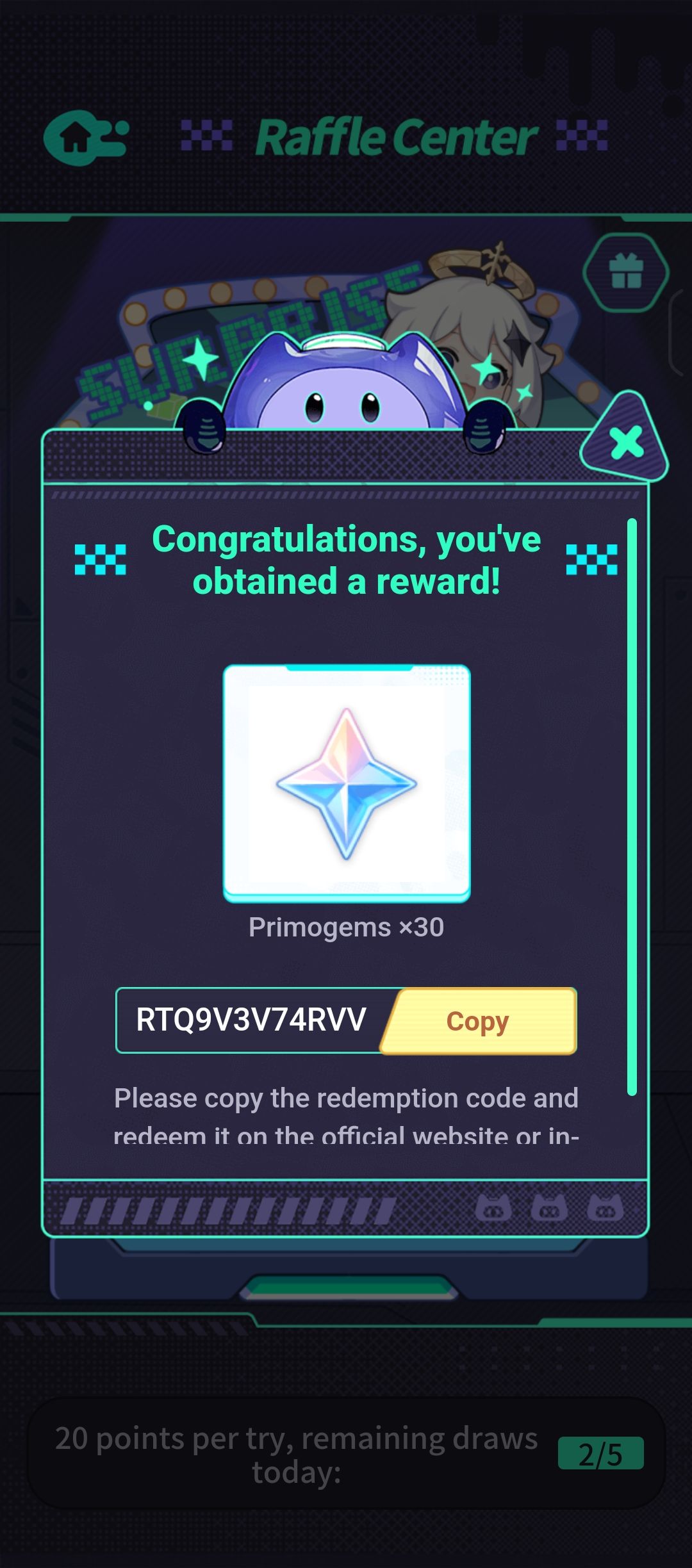 Primogram from traveling mimo Genshin Impact | HoYoLAB