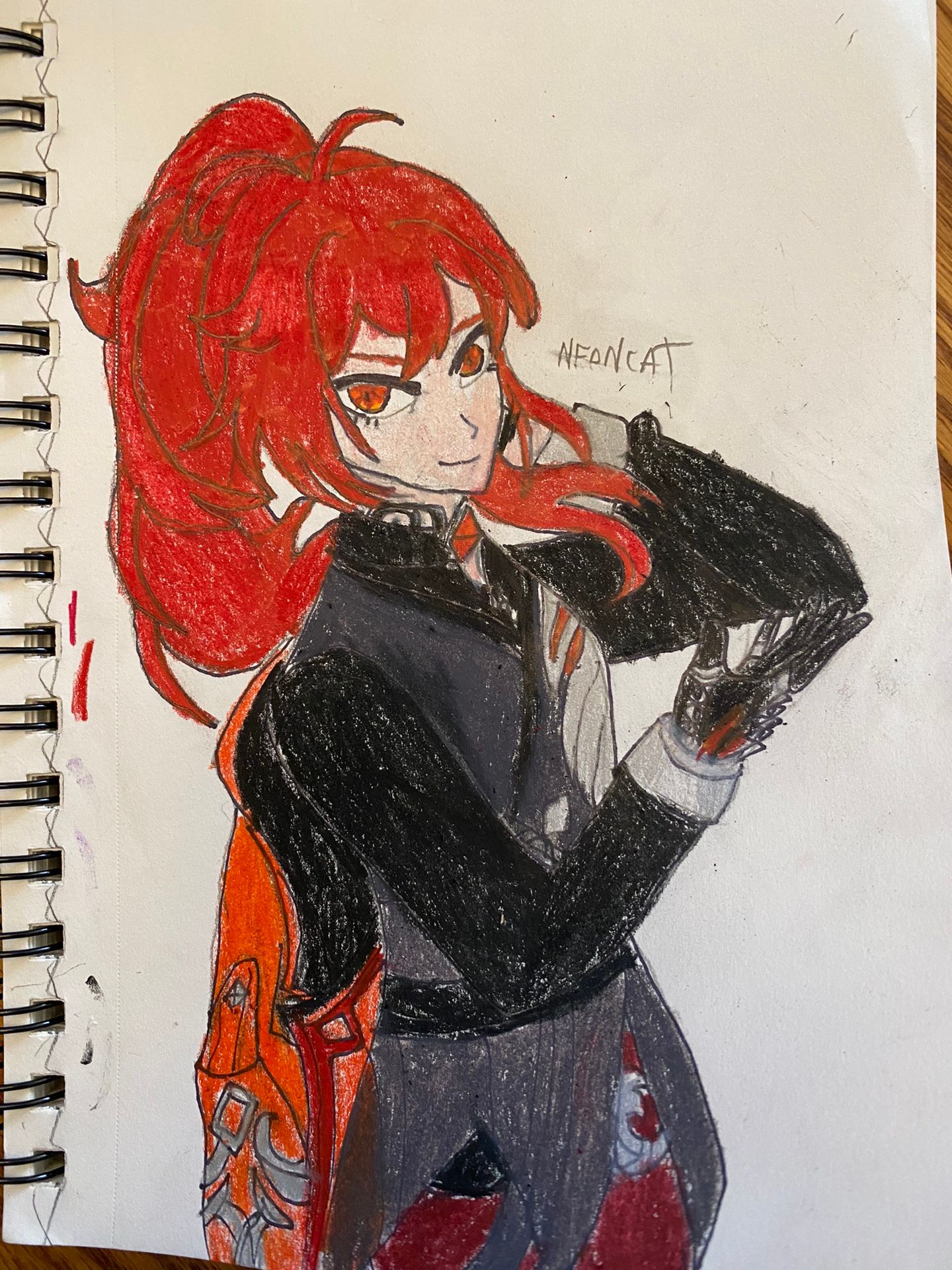 Diluc drawing Genshin Impact | HoYoLAB