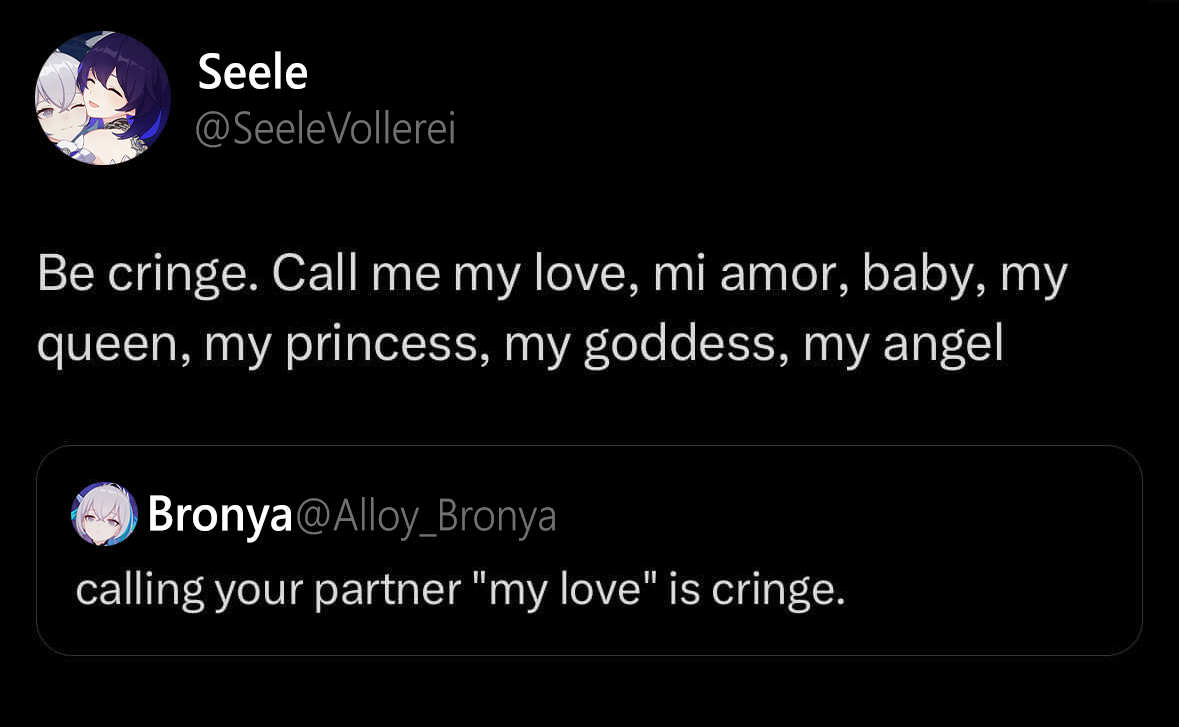 tweets that bronseele will canonically do Honkai Impact 3rd | HoYoLAB