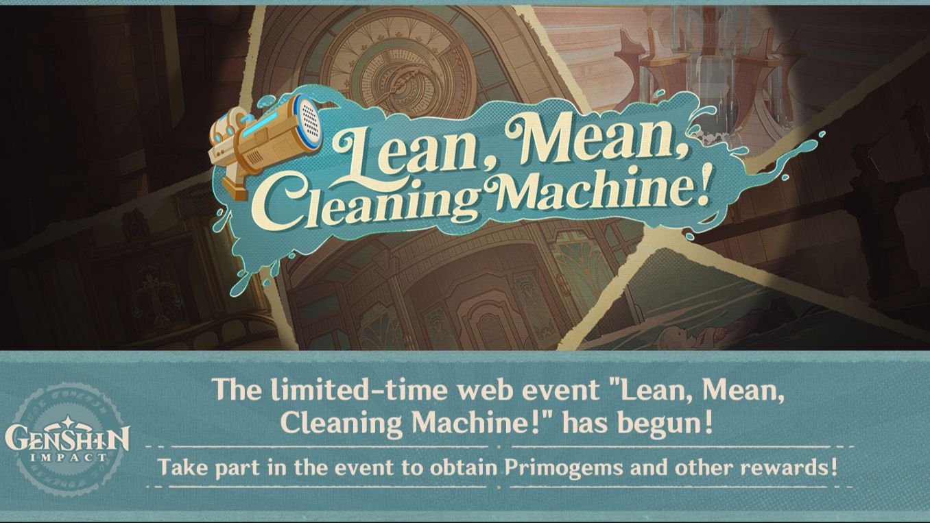 Lean, Mean, Cleaning Machine! event links Genshin Impact | HoYoLAB