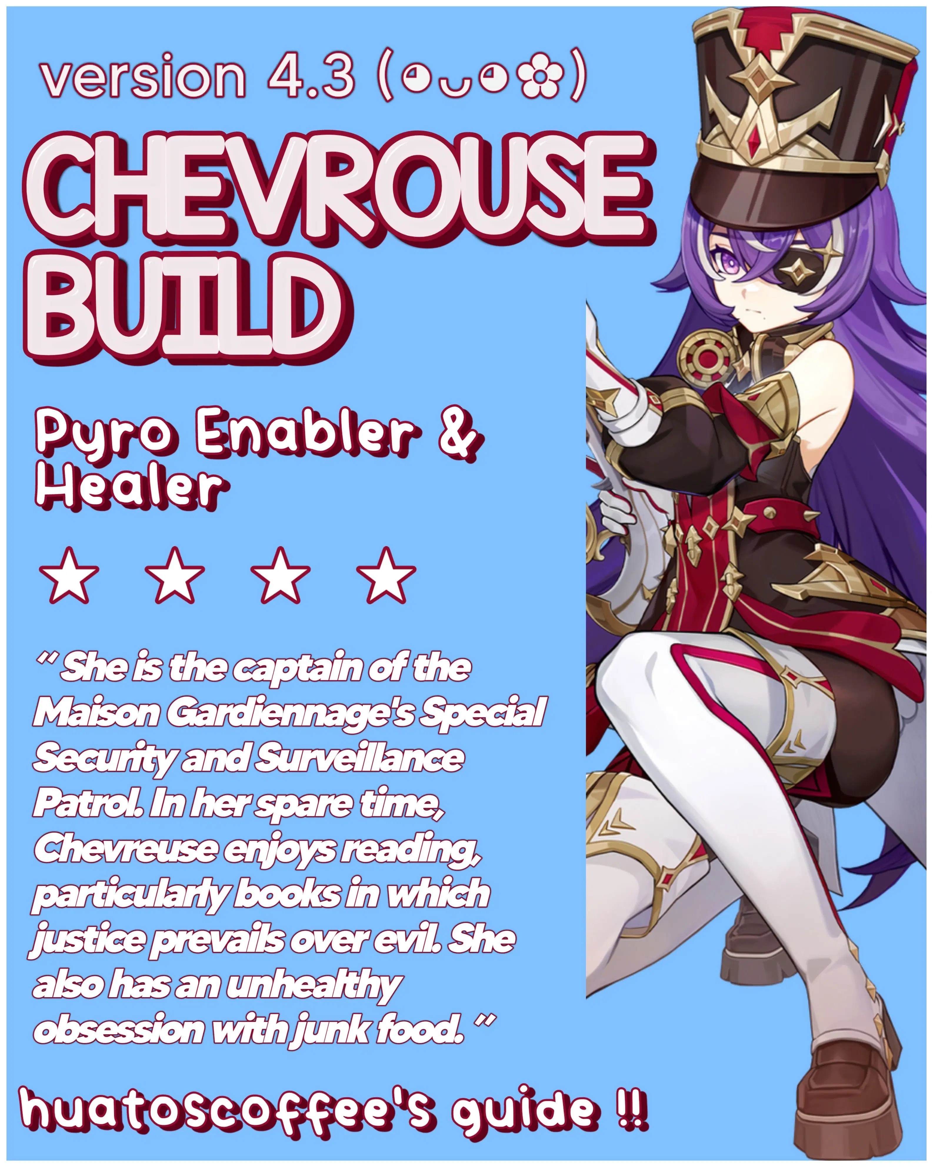 [ Version 4.3 ] Chevrouse Build — Pyro Enabler & Healer Genshin Impact | HoYoLAB