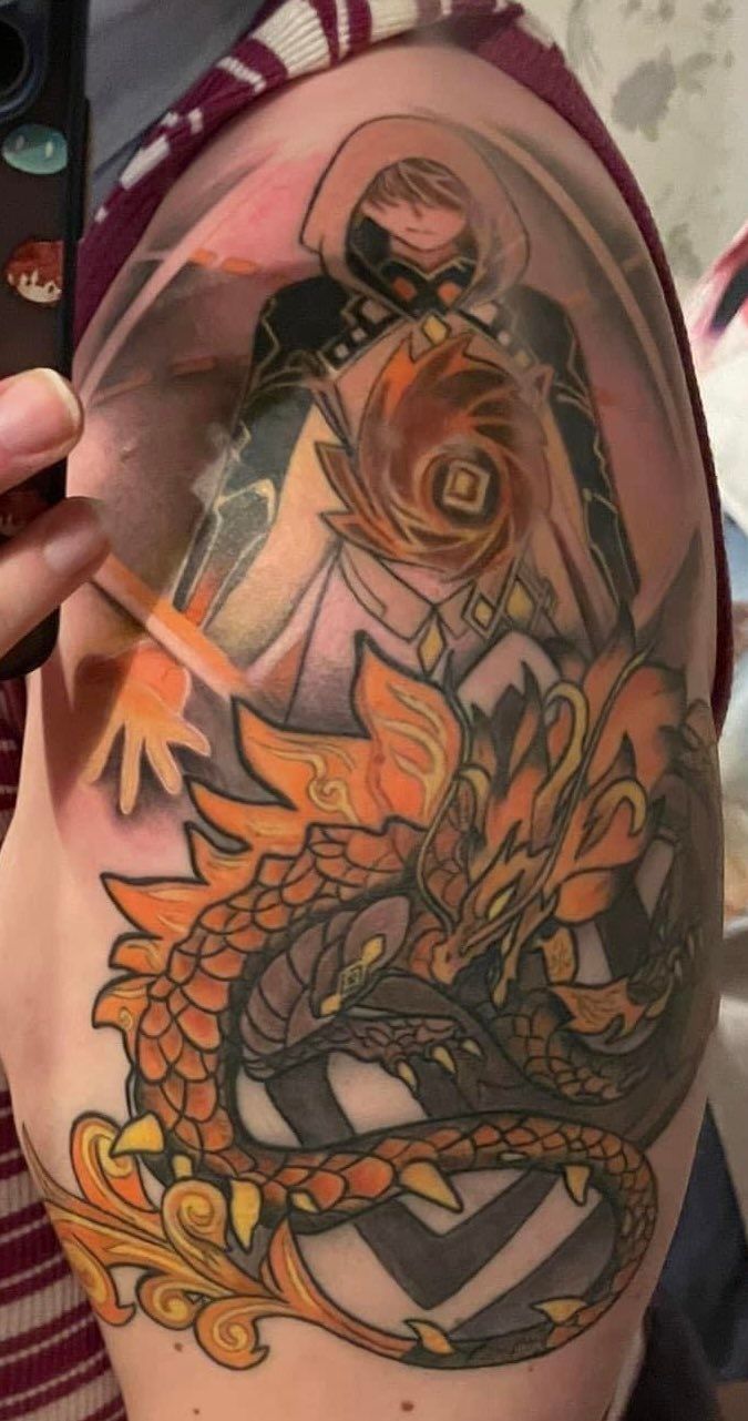 Zhongli/Rex Lapis/Morax Tattoo Genshin Impact | HoYoLAB