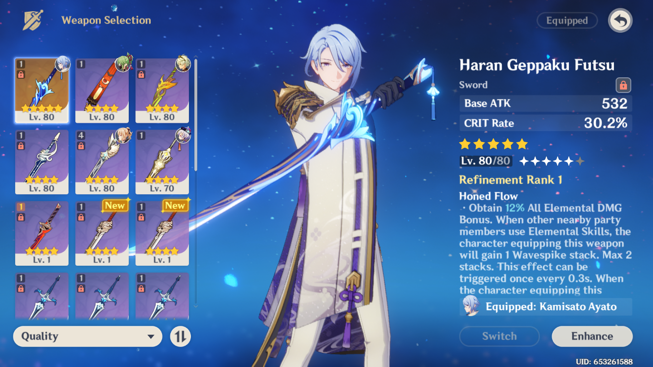 Haran Geppaku Futsu Level 80! Genshin Impact | HoYoLAB