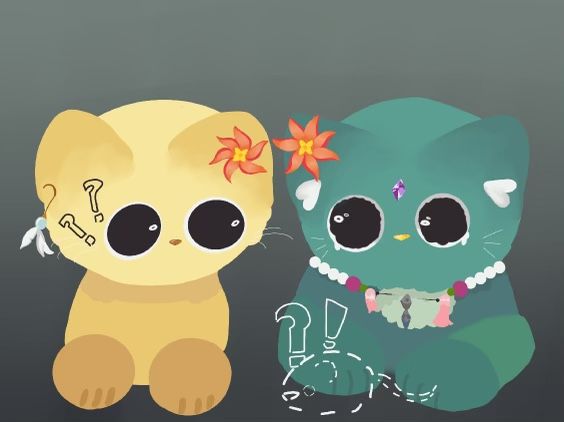 Xiao and Aether, but cats. Genshin Impact | HoYoLAB